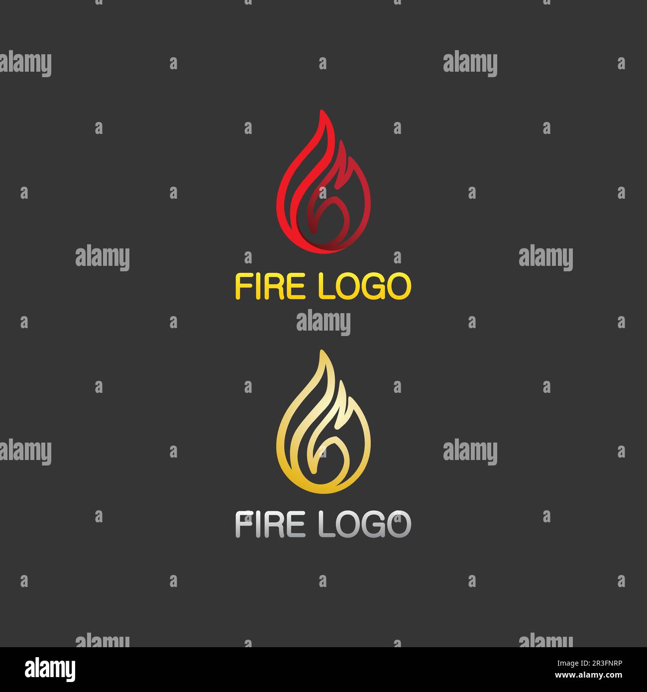 fire logo and icon, hot flaming element Vector flame illustration ...