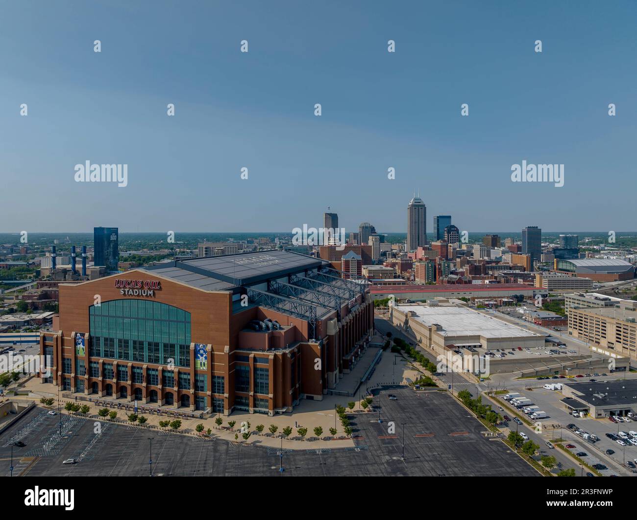 Aerial of lucas oil stadium hi-res stock photography and images - Alamy