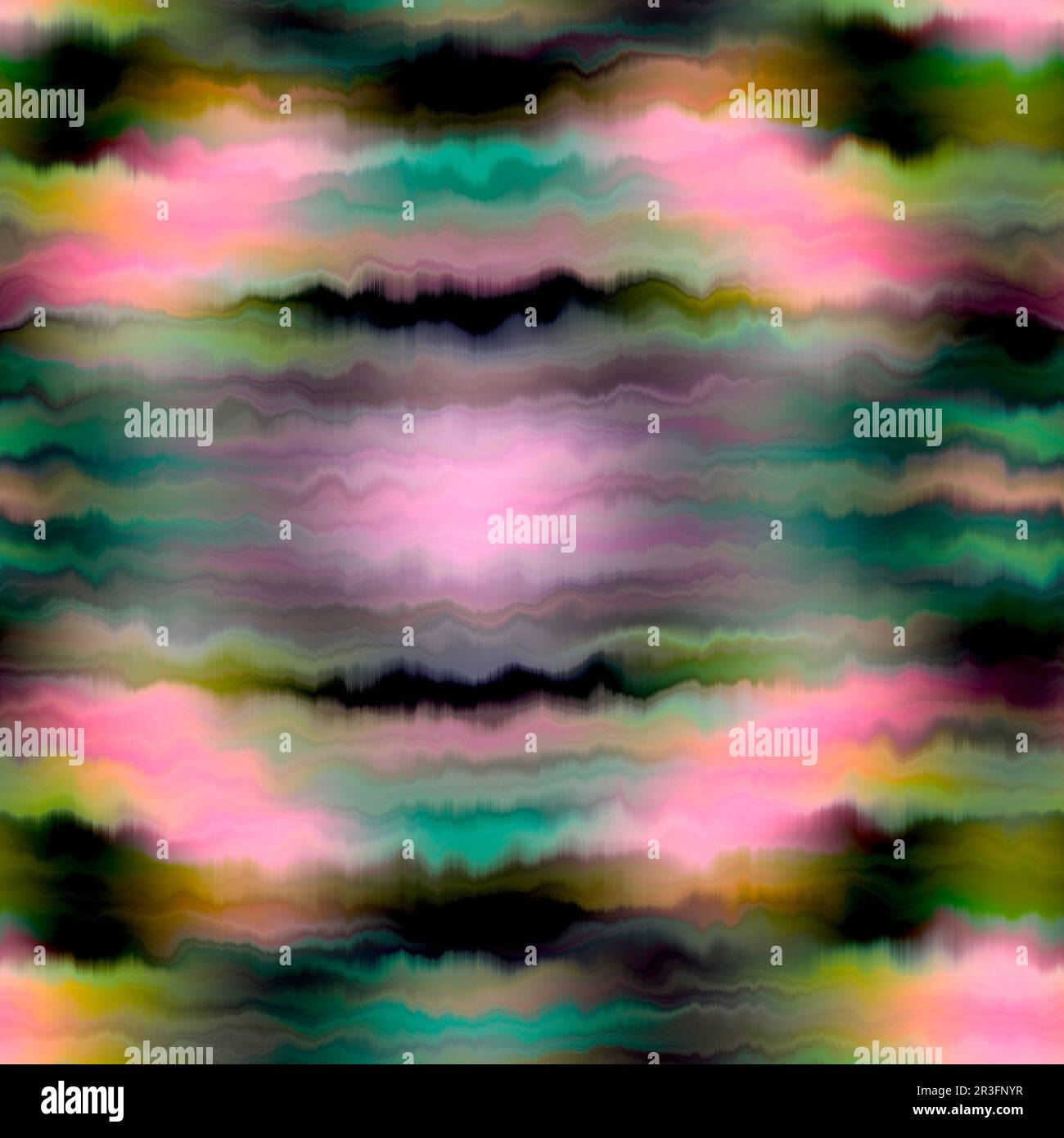 Vibrant tie dye wash seamless pattern. Blurry fashion effect summer ...