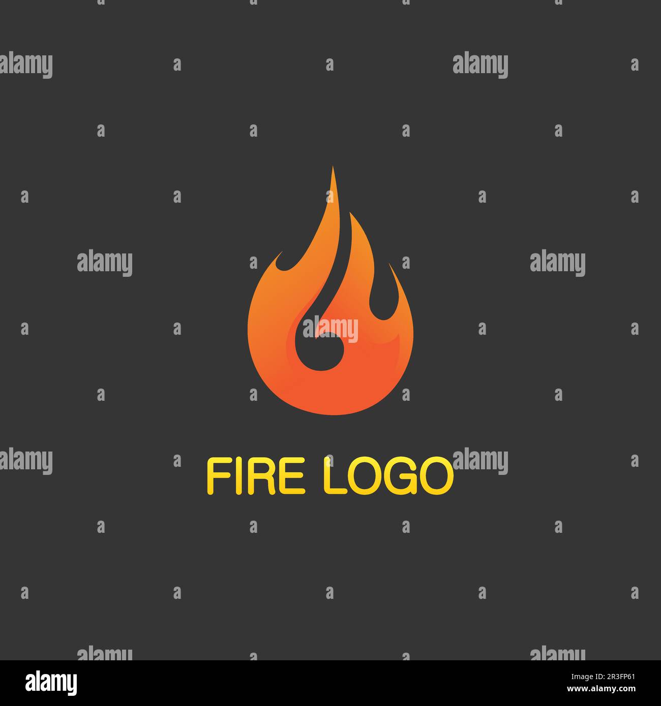 fire logo and icon, hot flaming element Vector flame illustration ...