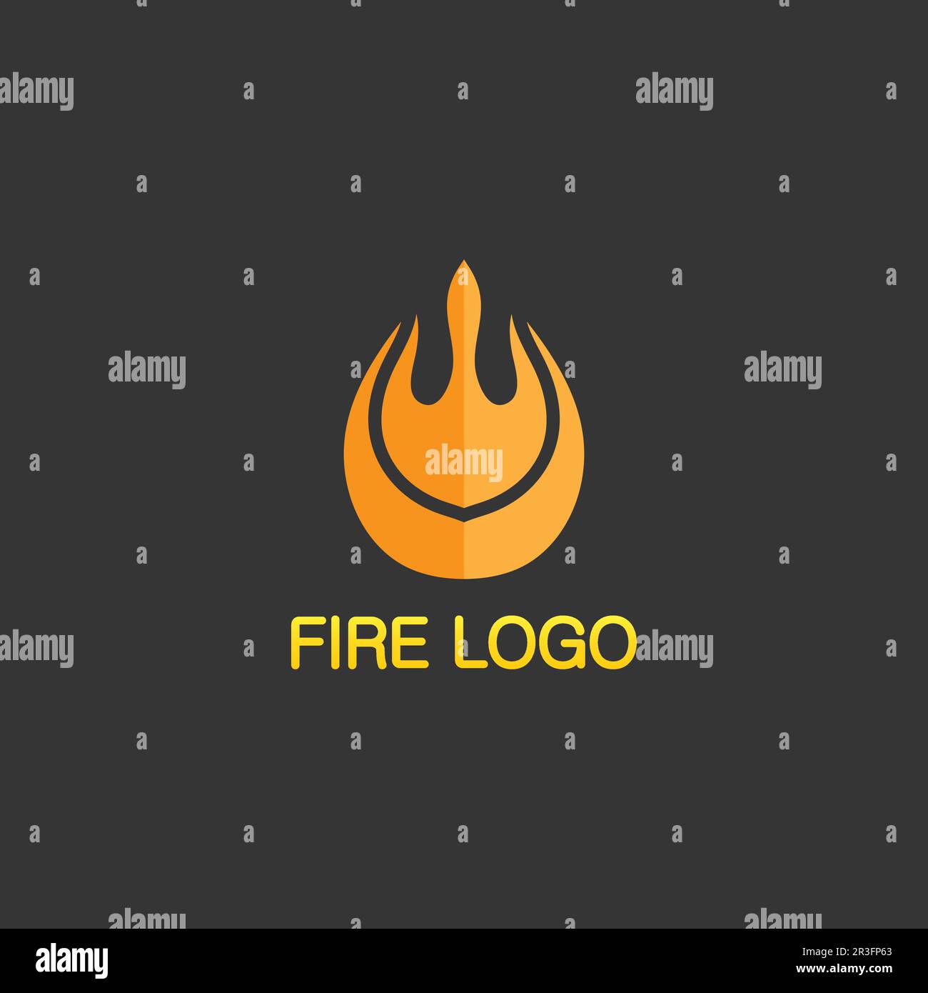 fire logo and icon, hot flaming element Vector flame illustration ...