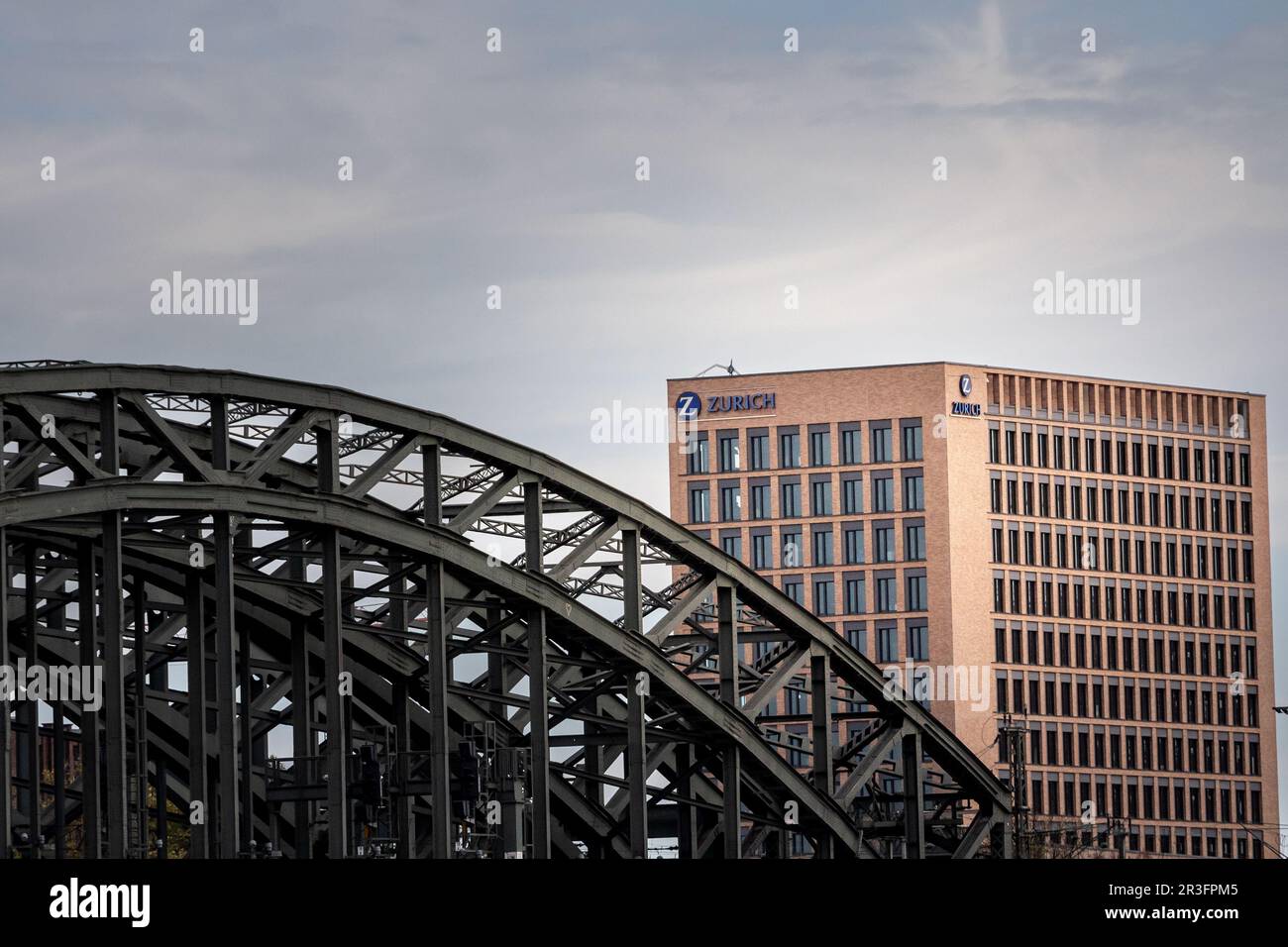 Picture of a sign with the logo of Zurich insurance on their main ...