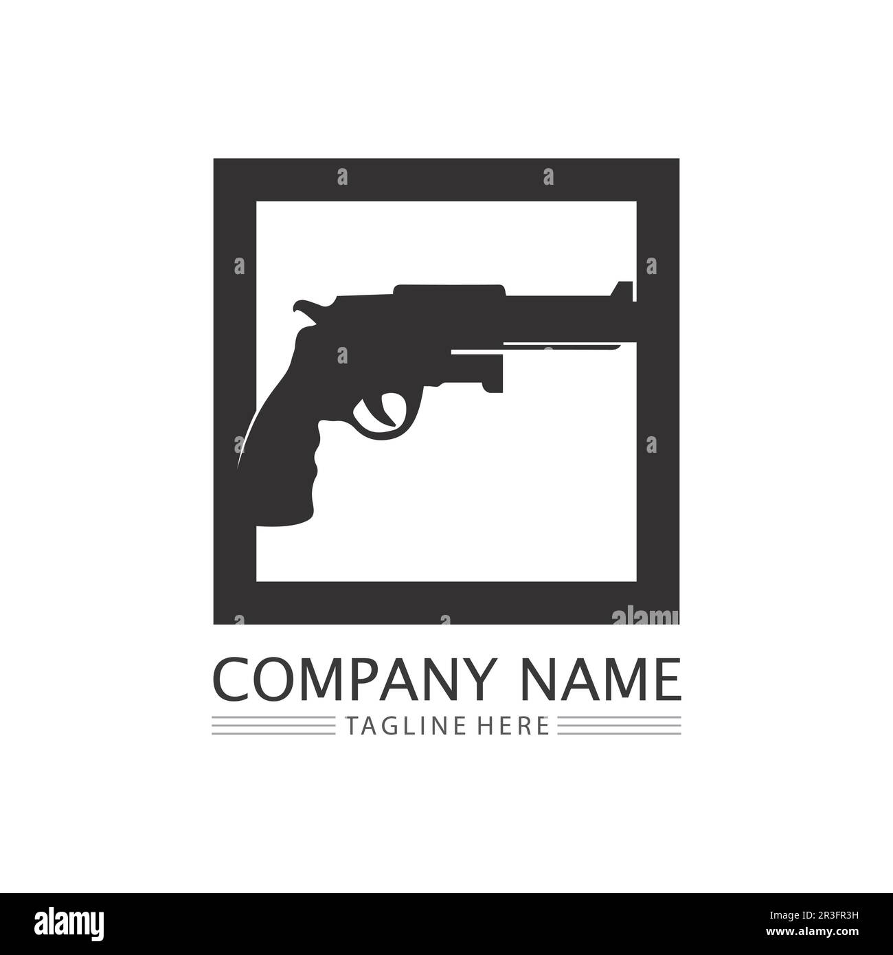 Gun logo and Army soldier sniper shot vector Design Illustration ...
