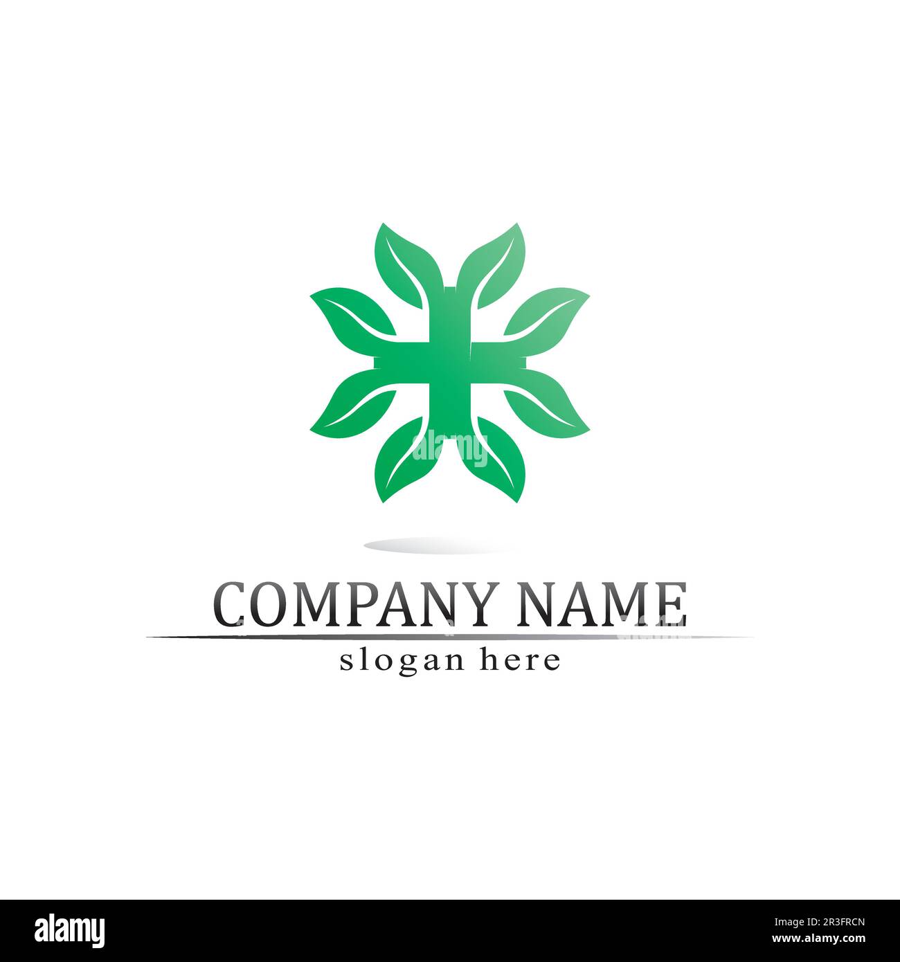 Tree leaf vector and green logo design friendly concept Stock Vector ...