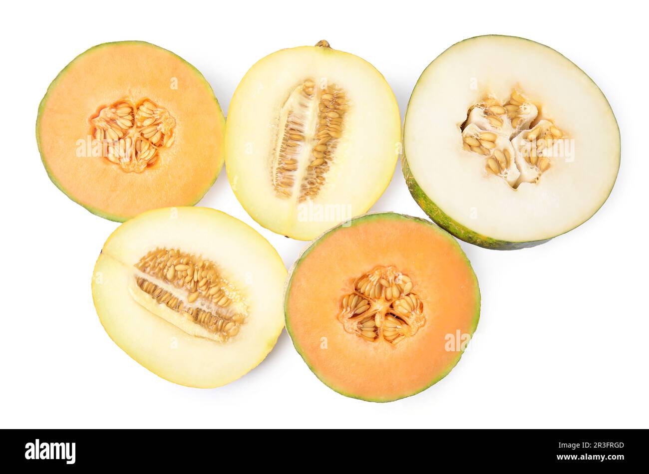 Types of melons Cut Out Stock Images & Pictures - Alamy