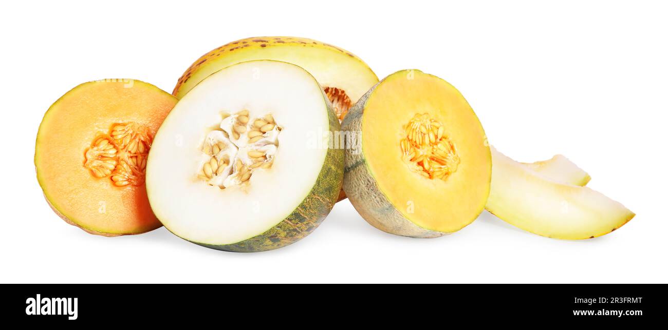 Pile ripe sweet melons cut hi-res stock photography and images - Alamy