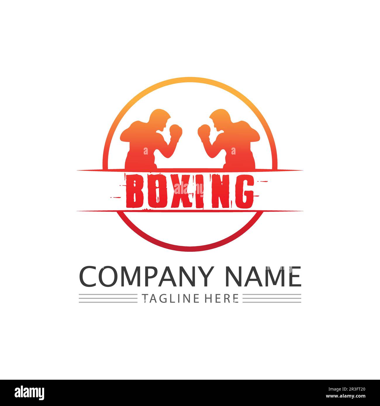 Boxing icon set and boxer design illustration symbol of fighter Stock ...