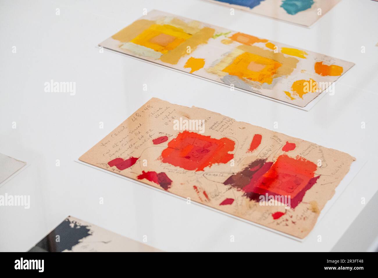 Josef Albers, author's notes, Bauhaus Stock Photo - Alamy