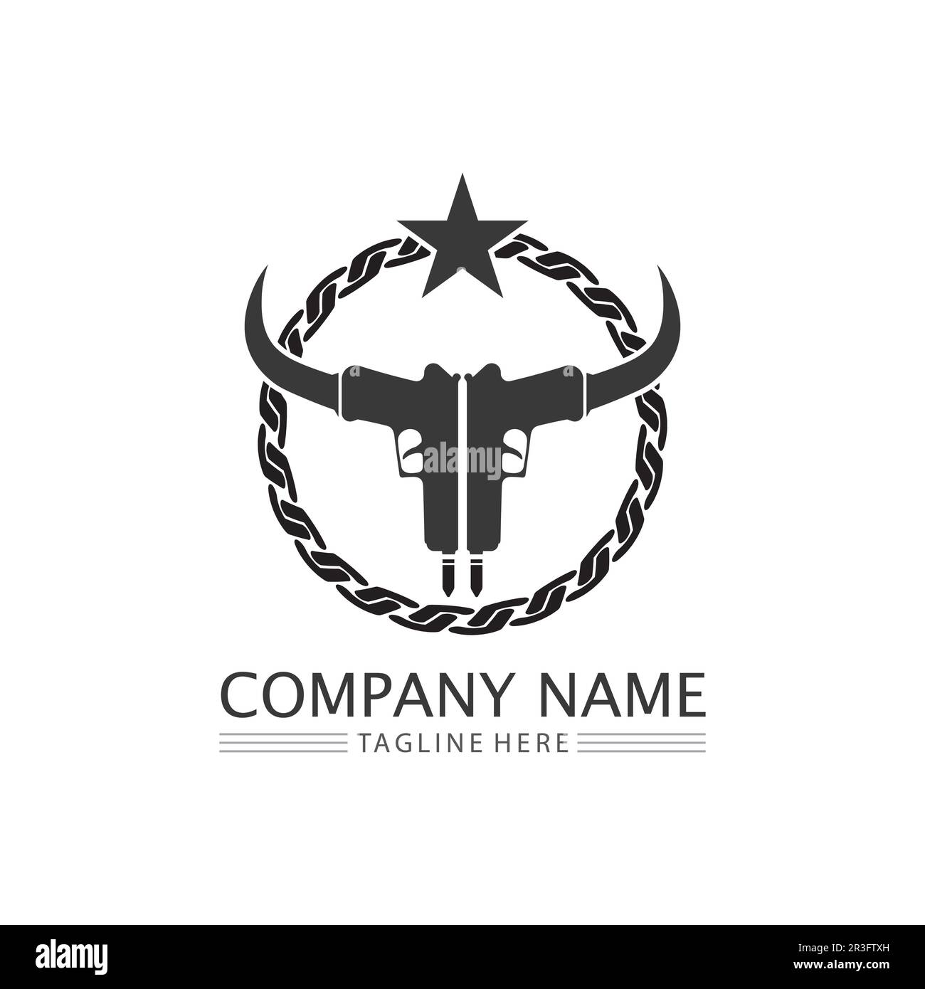 Gun logo and Army soldier sniper shot vector Design Illustration ...