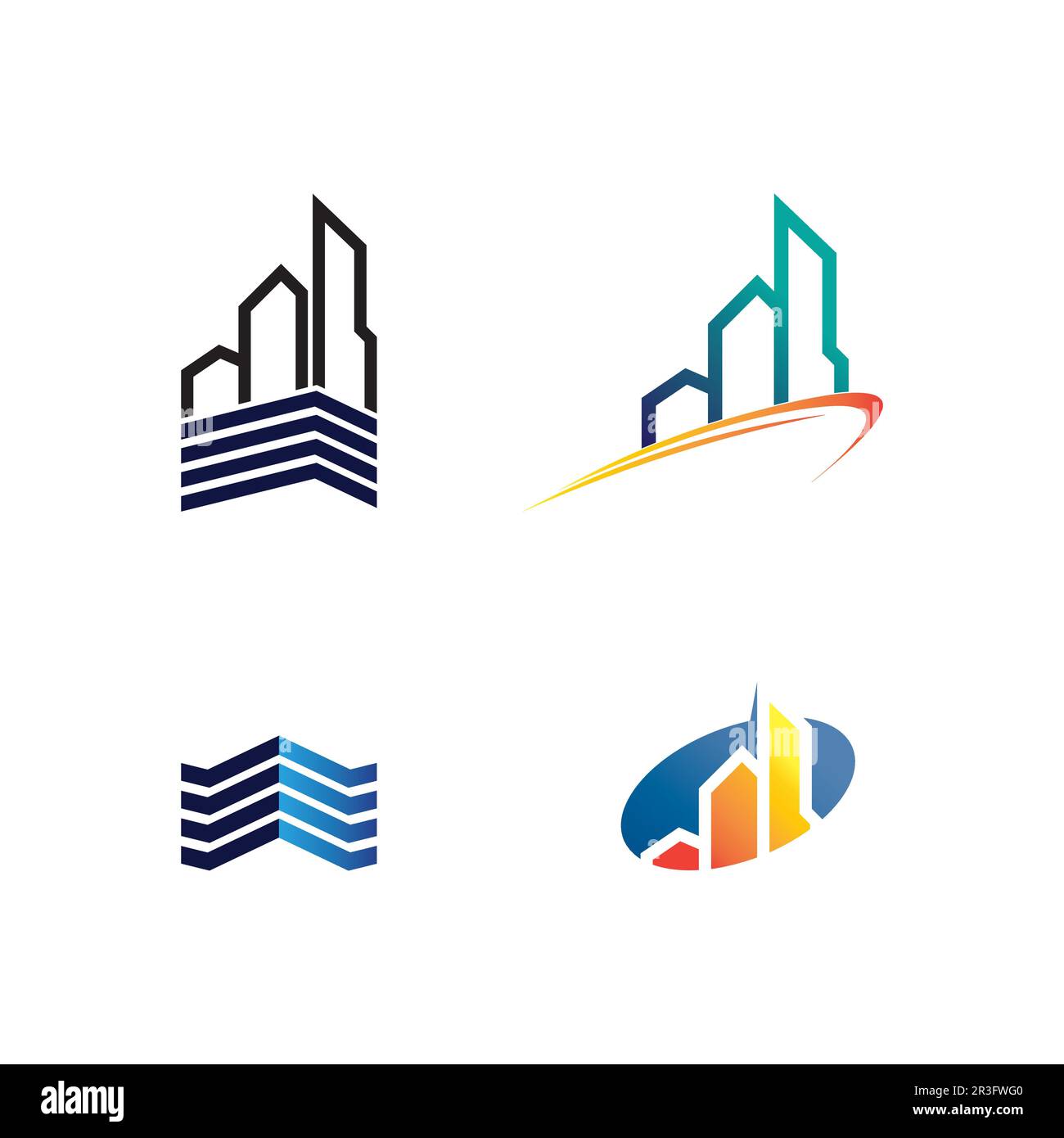 house and Real estate and home buildings vector logo icons template ...