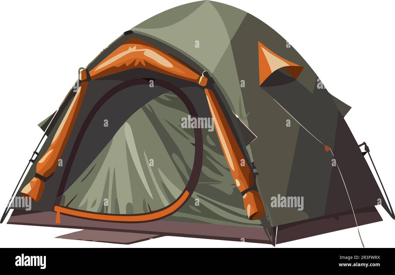camping tent on white background Stock Vector Image & Art - Alamy