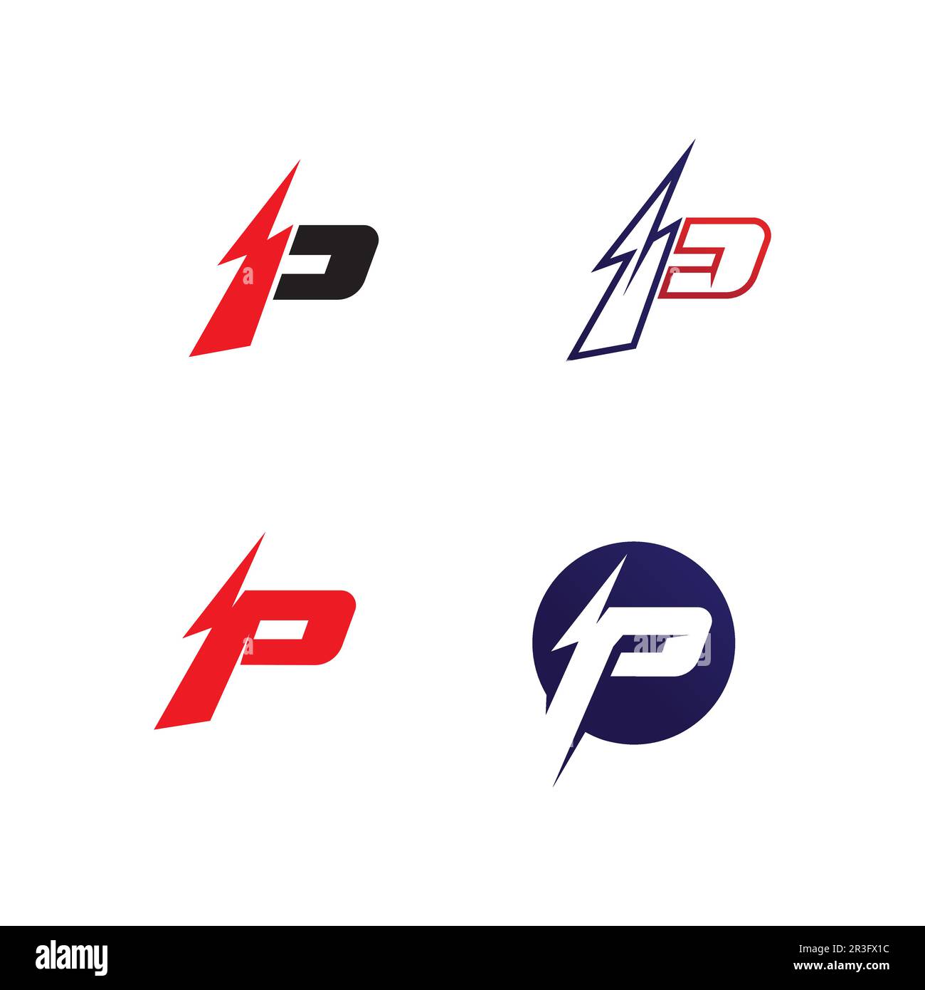 the power vector, flash ogo and thunderbolt and icon electricity ...