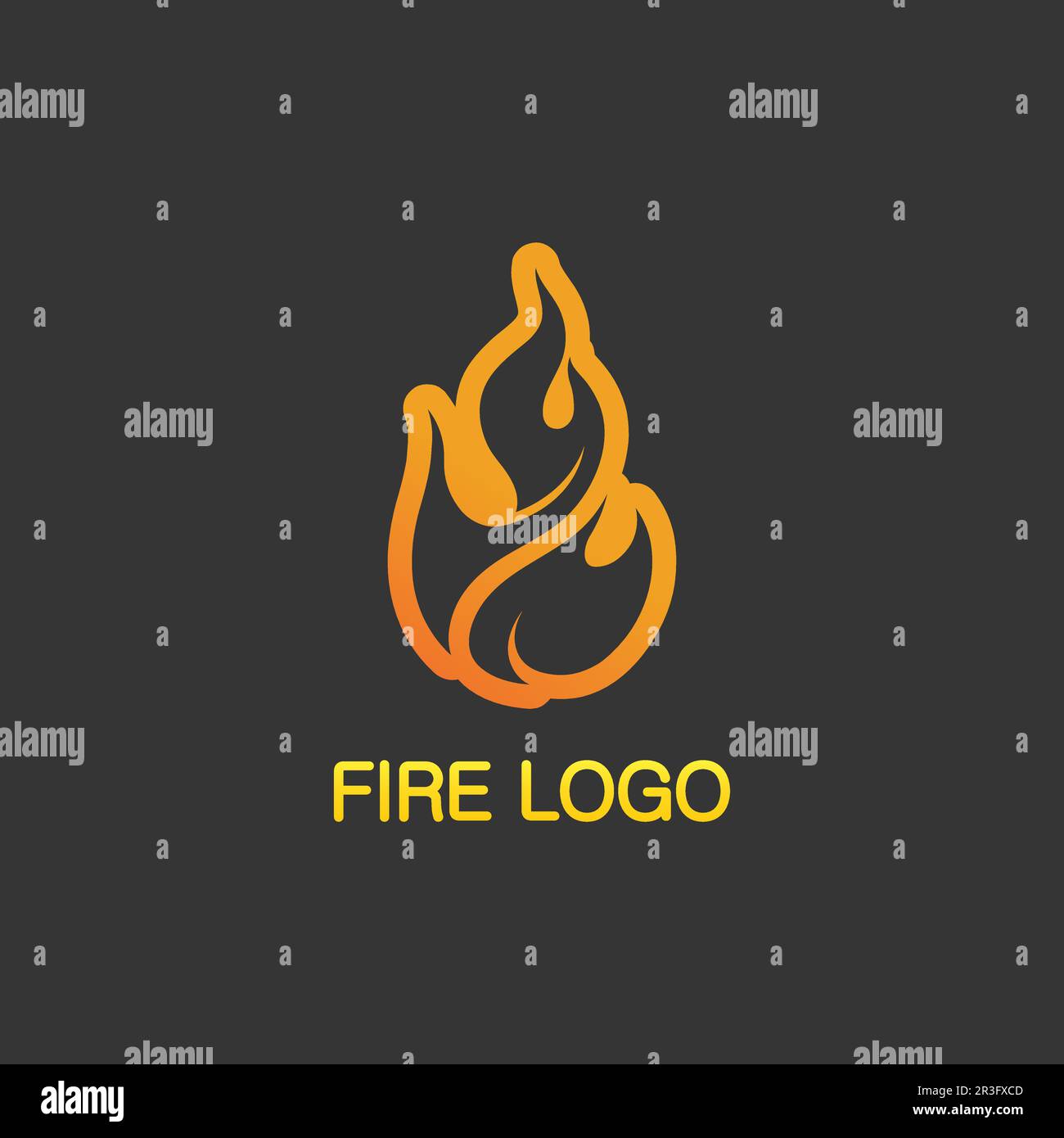 fire logo and icon, hot flaming element Vector flame illustration ...