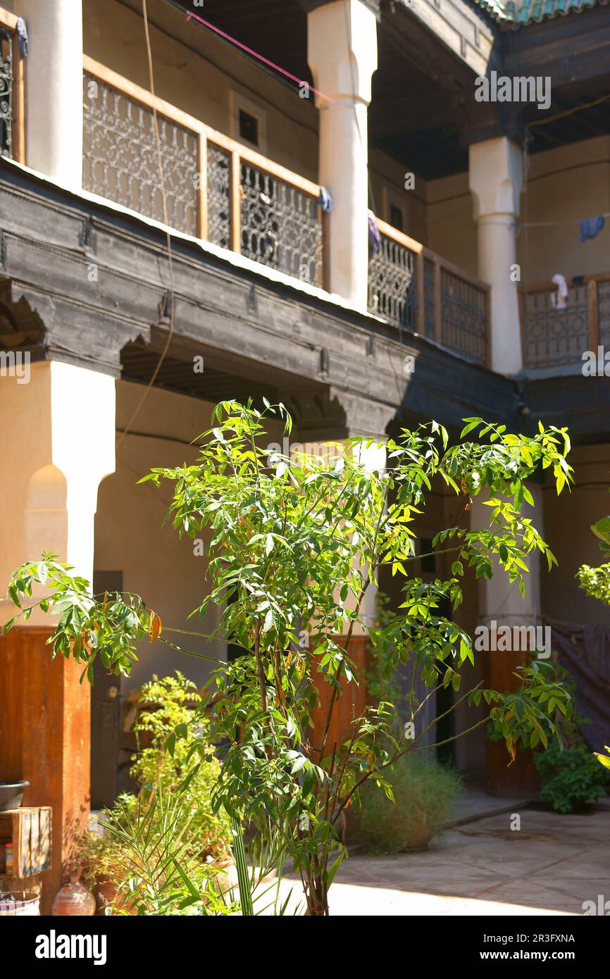 Marrakech.Fondouk (caravasar).Ciudad Imperial.Marruecos.Africa Stock ...