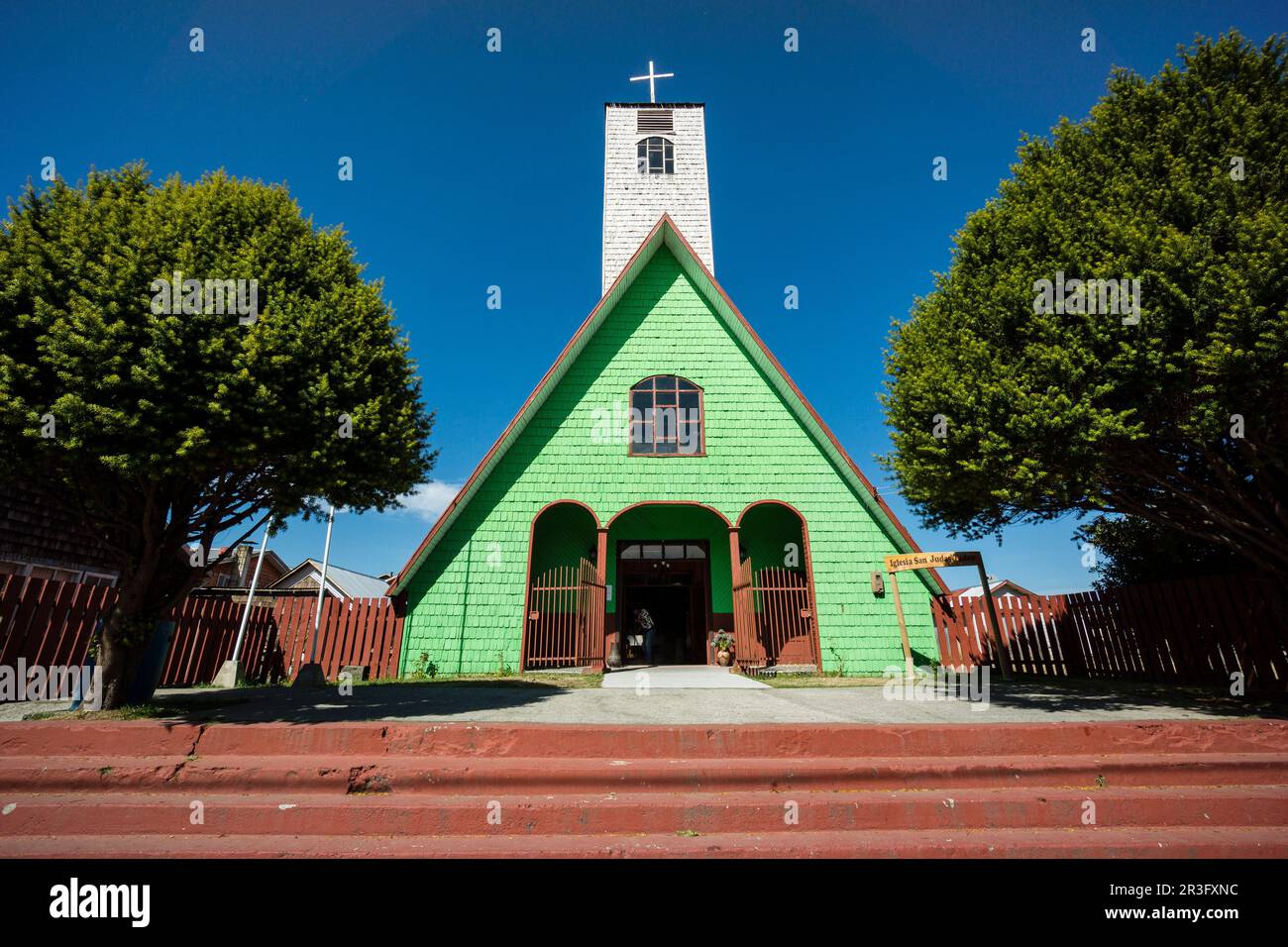 iglesia de San Judas Tadeo, Curaco de Vélez , Región de Los Lagos, isla ...