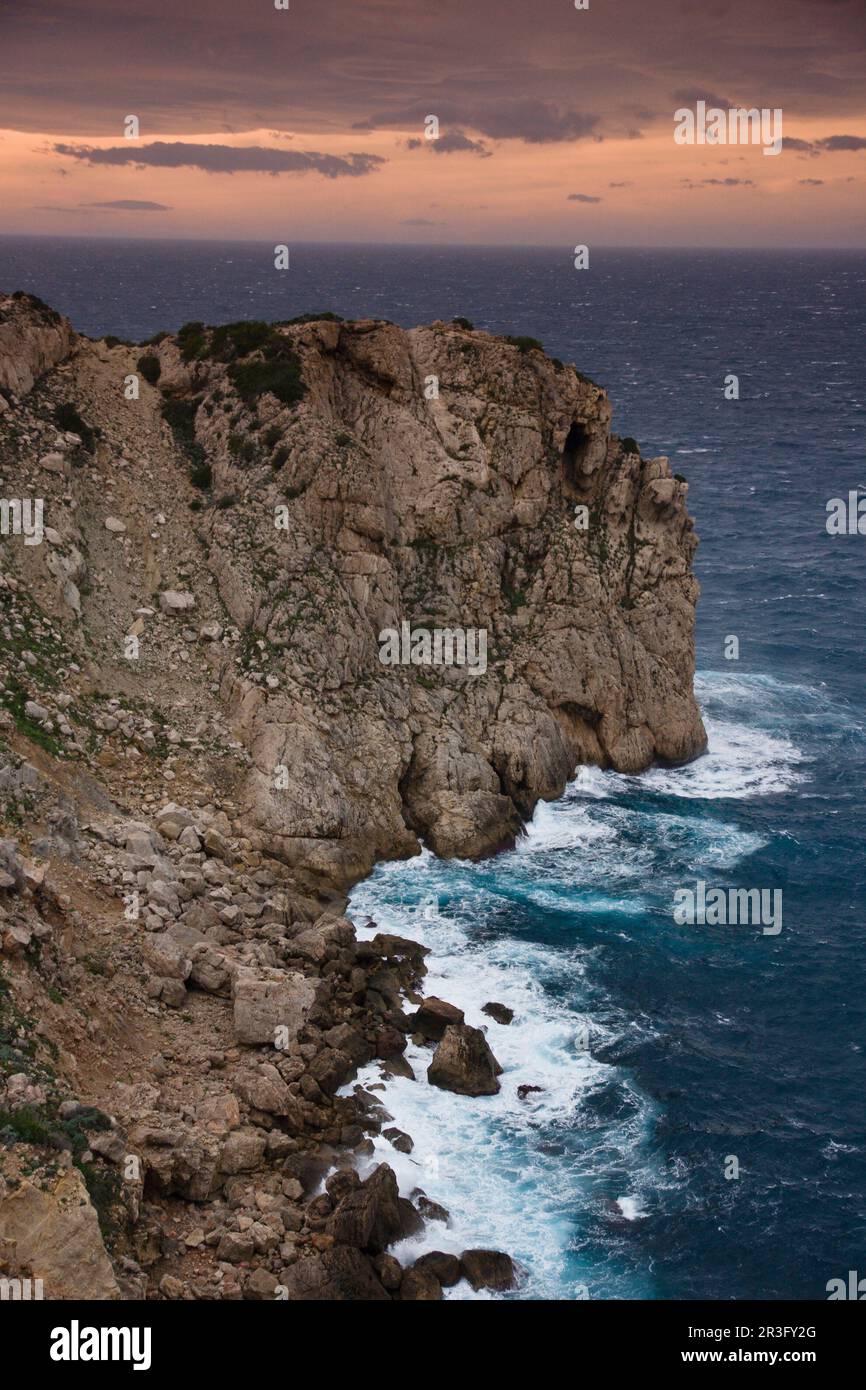 Cap Negret.Santa Agnès de Corona.Es Amunts.Ibiza.Balearic islands.Spain ...