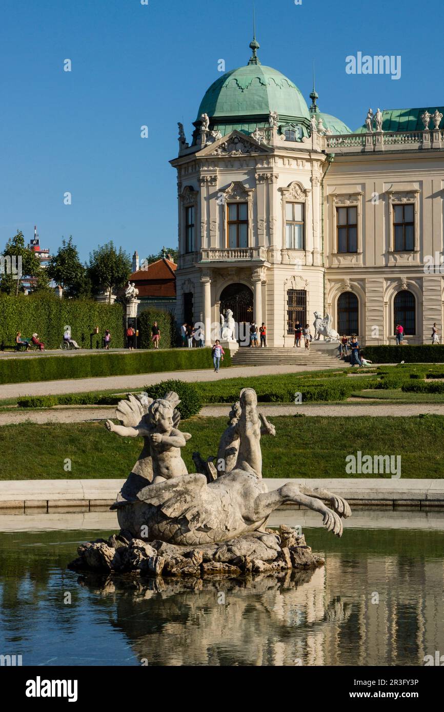 Palacio Belvedere , estilo barroco, construido entre 1714 y 1723 para ...
