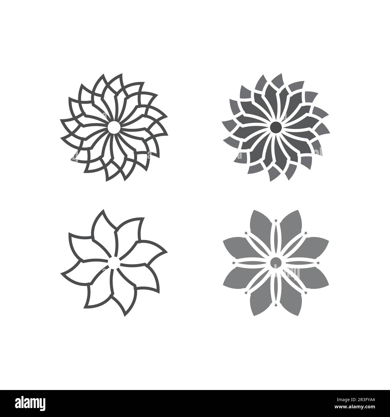 flower vector icon design template illustration Stock Vector Image ...