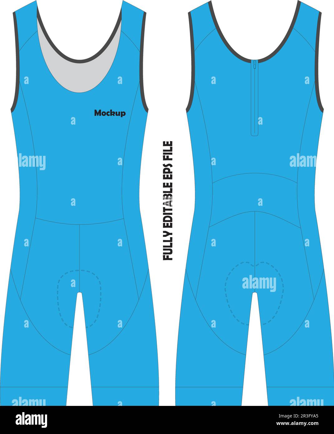 Cycling Triathlon Sleeveless Skin suit Stock Vector Image & Art - Alamy