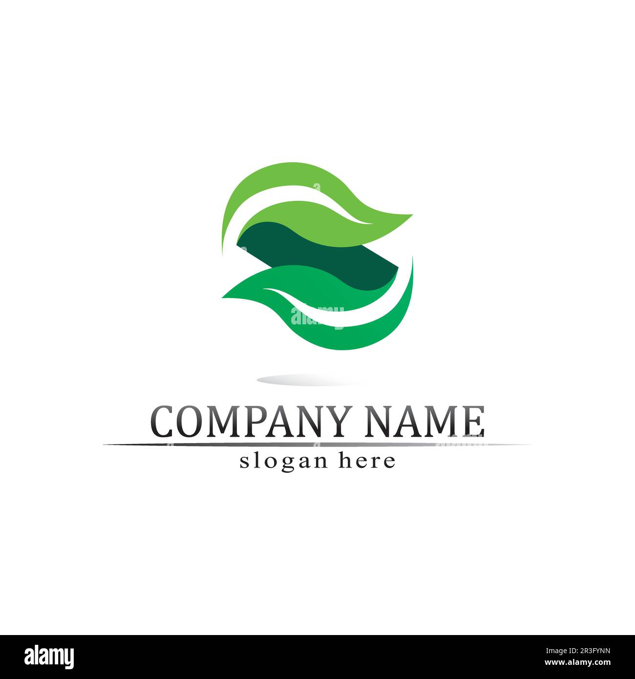 Tree leaf vector and green logo design friendly concept Stock Vector ...