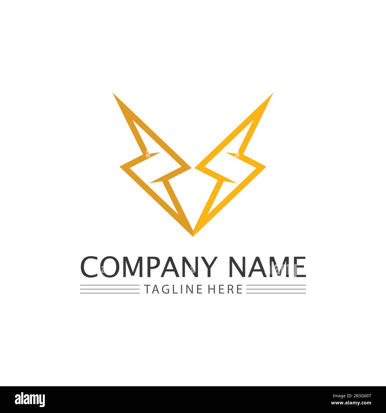 the power vector, flash ogo and thunderbolt and icon electricity ...