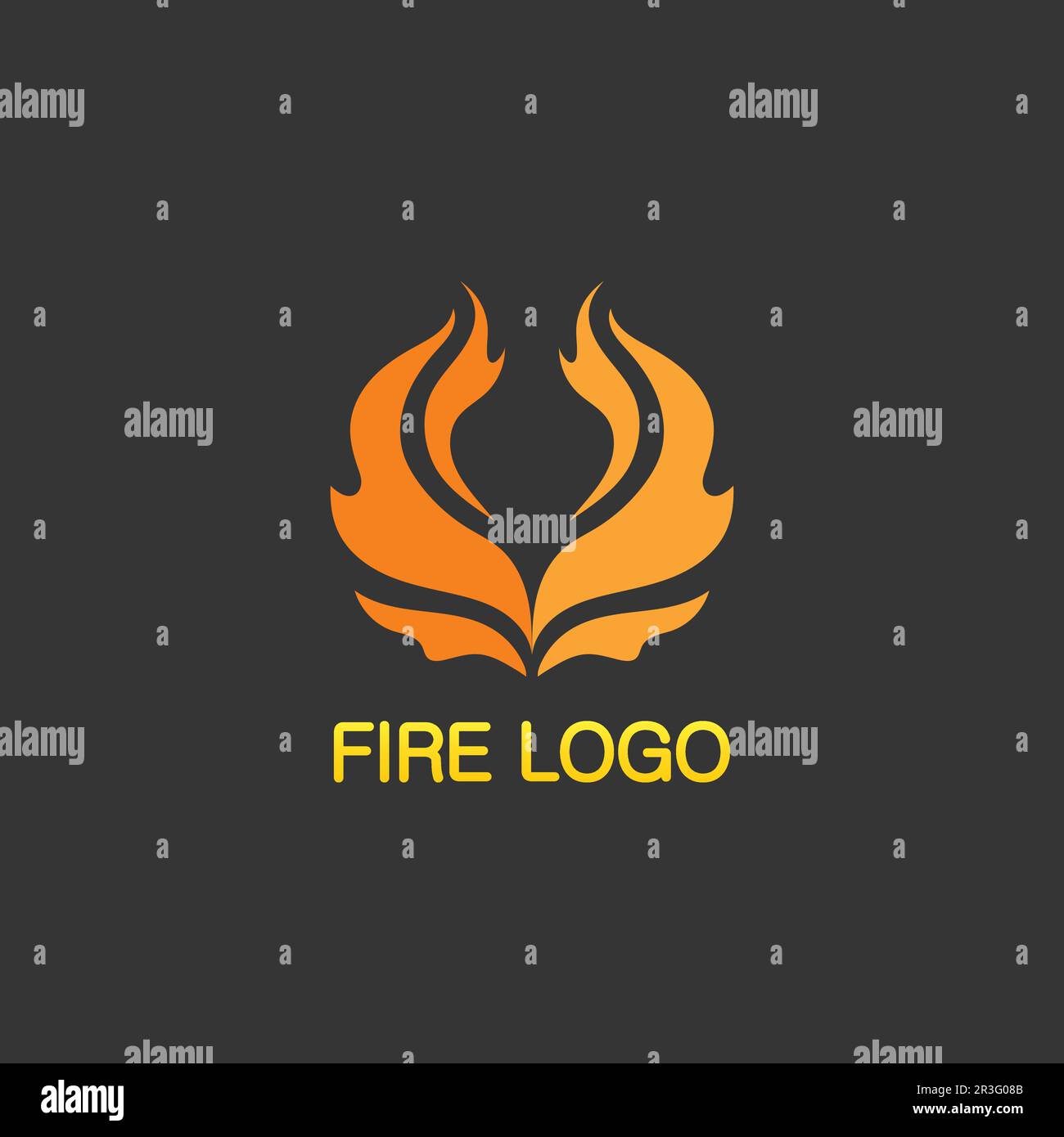 Hot grill logo Stock Vector Images - Alamy
