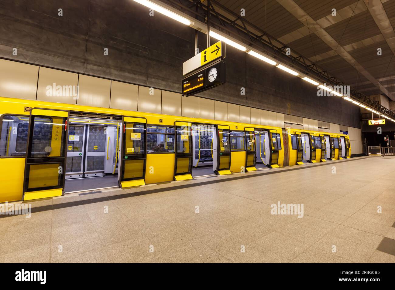 IK series metro train at station Hauptbahnhof subway station in Germany ...