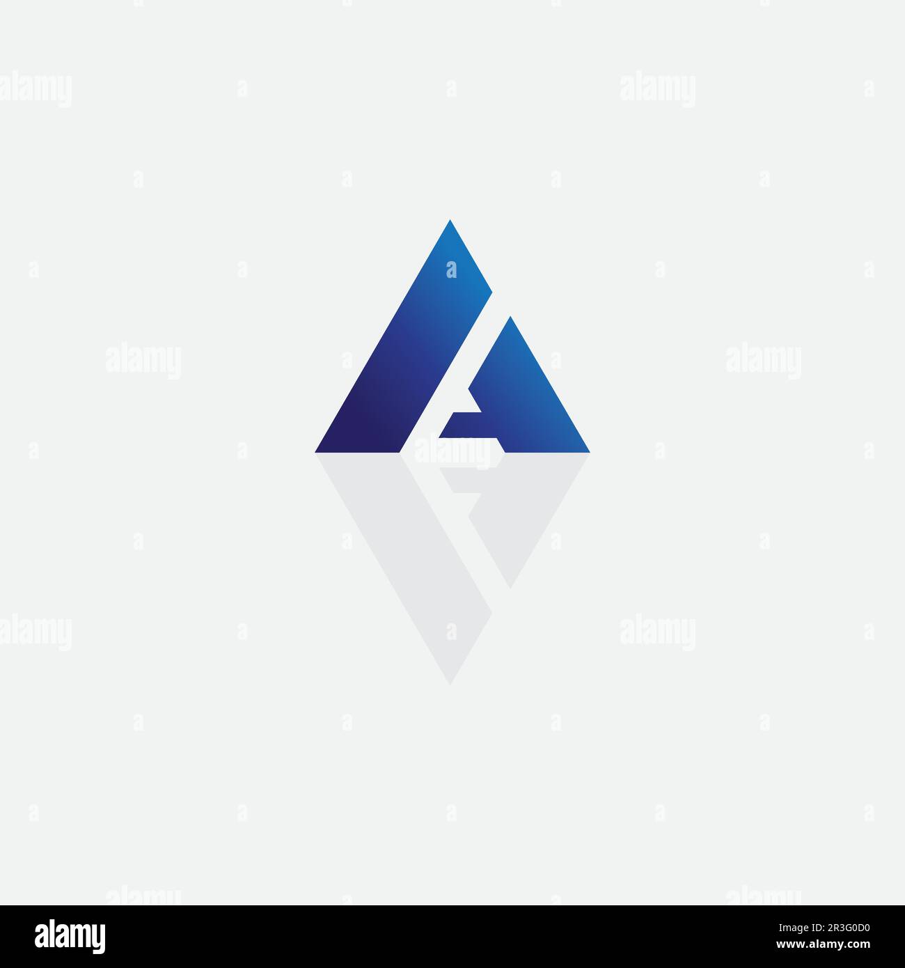 A Letter and font logo A Template vector icon illustration design Stock ...