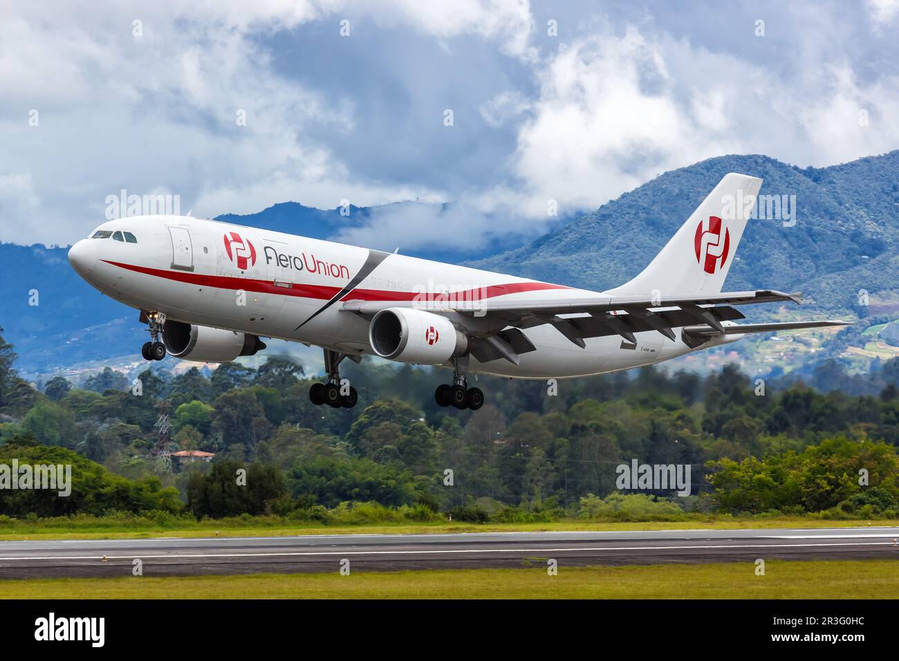 Aero Union Airbus A300-600F aircraft Medellin Rionegro airport in ...