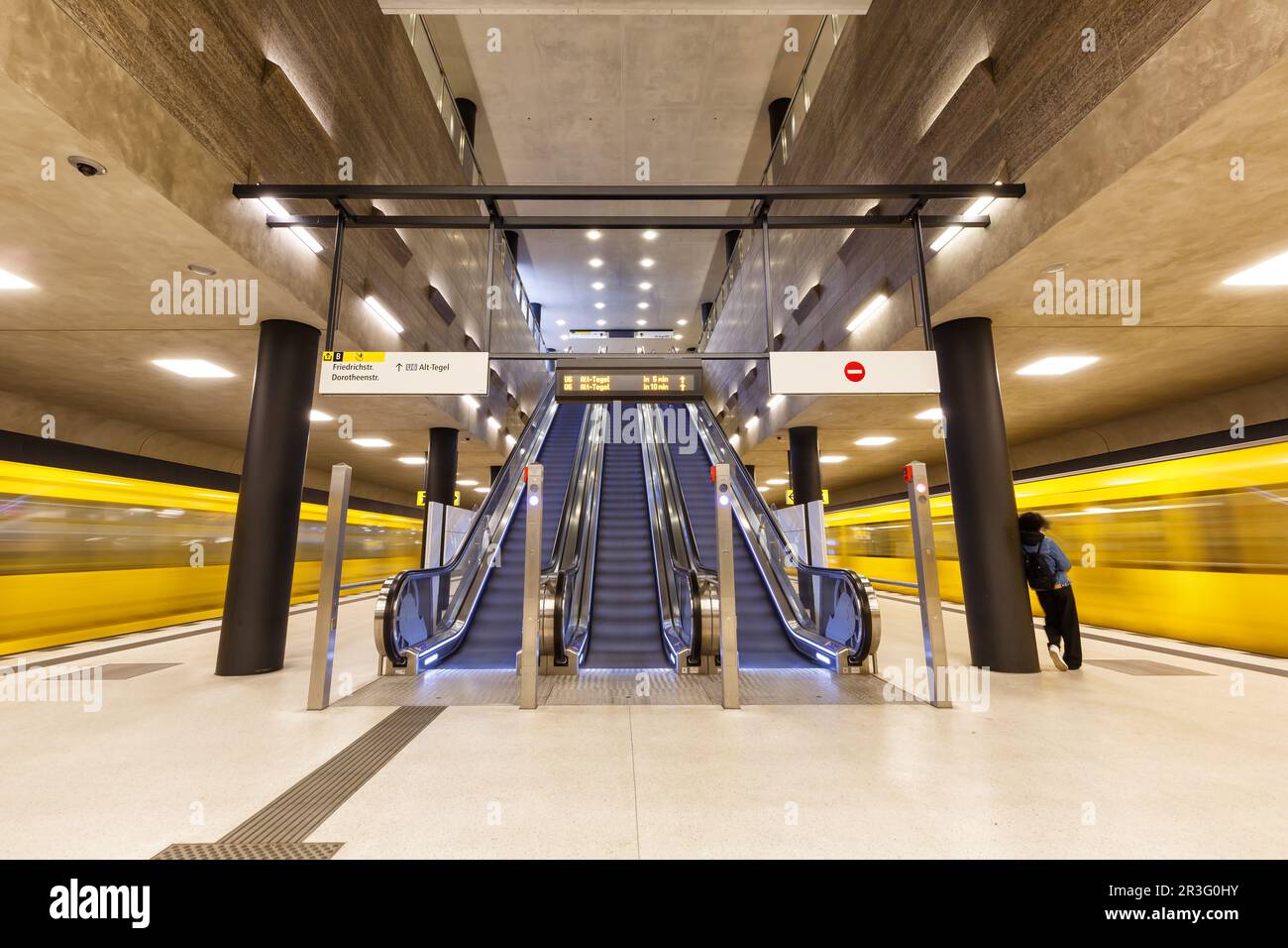 Berlin Metro Subway Station Station Unter den Linden in Germany Stock ...