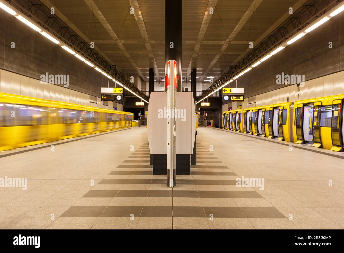 Berlin metro subway station stop station main station in germany Stock ...