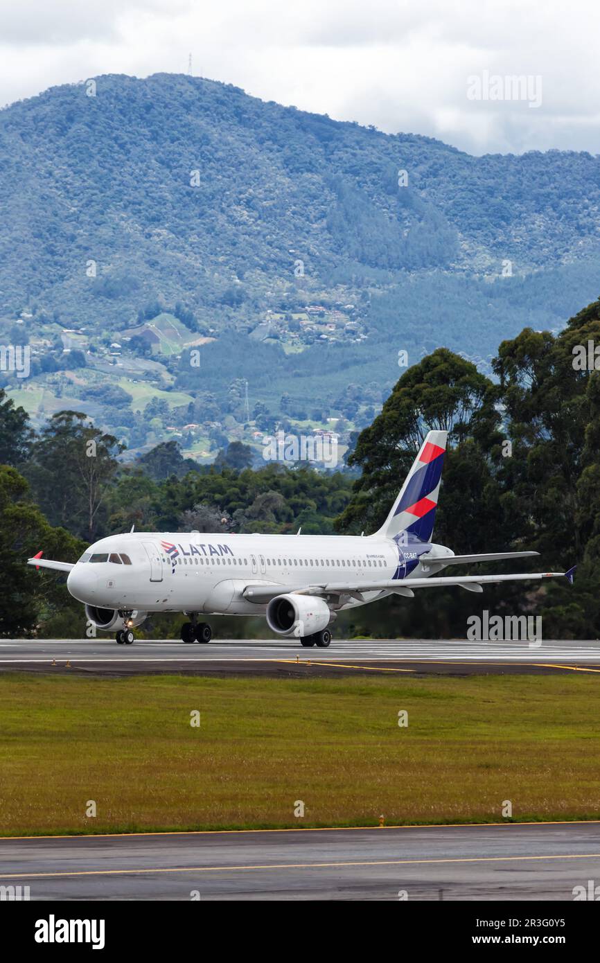 LATAM Airbus A320 aircraft Medellin Rionegro airport in Colombia Stock ...