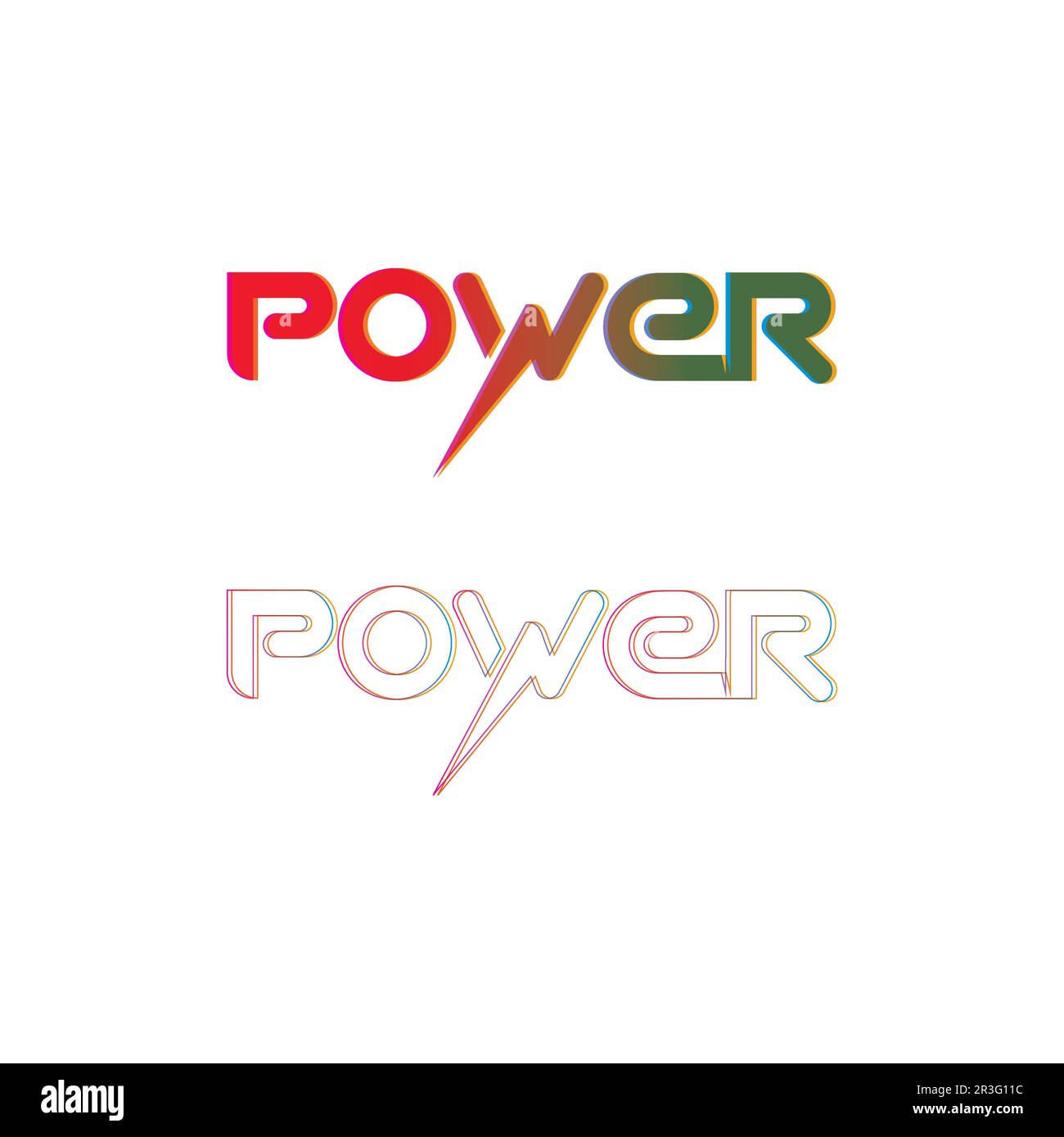 the power vector, flash ogo and thunderbolt and icon electricity ...