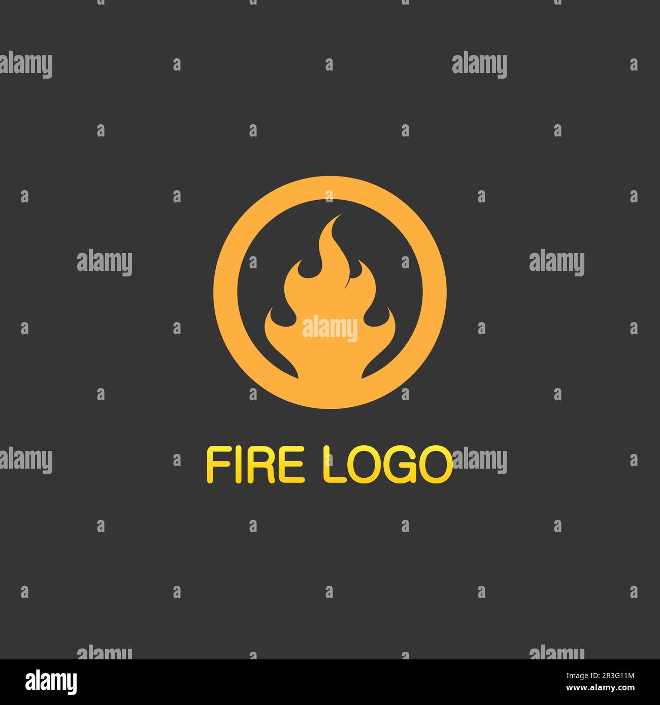 fire logo and icon, hot flaming element Vector flame illustration ...