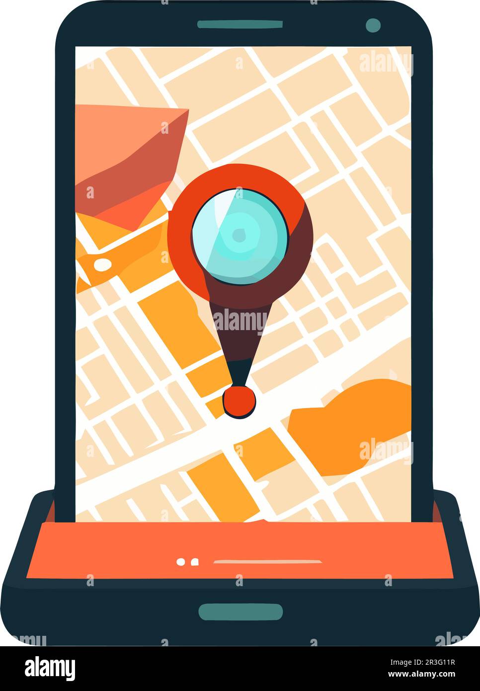 Travel direction pointing journey with GPS technology Stock Vector ...