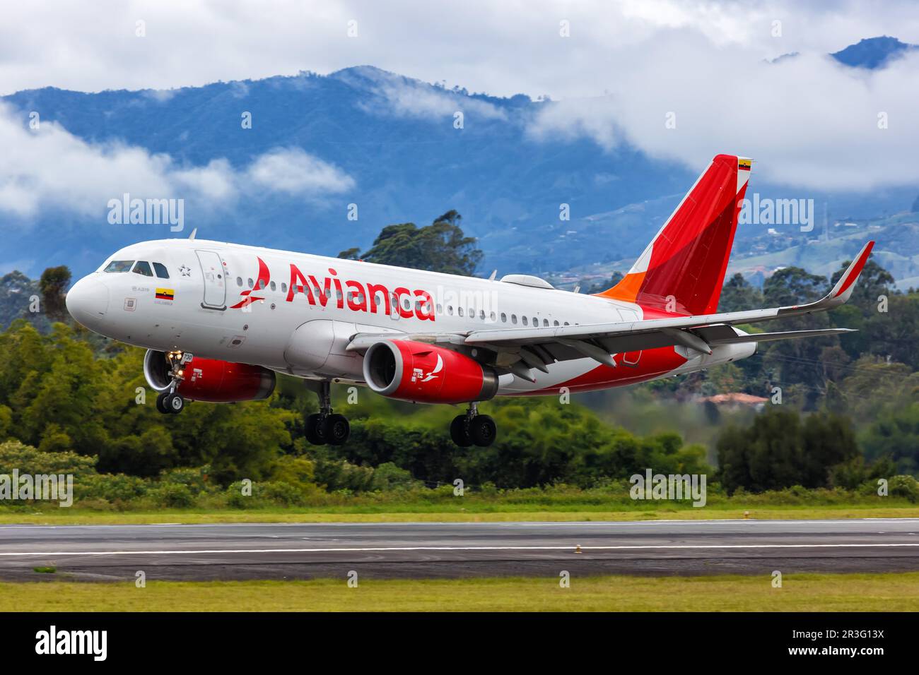 Avianca Airbus A319 Aircraft Medellin Rionegro Airport in Colombia ...