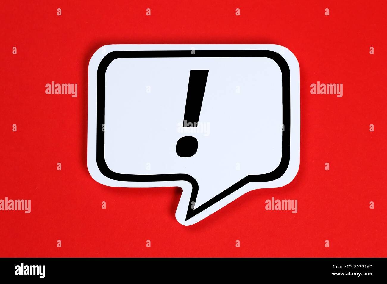 Exclamation mark attention symbol caution important danger in speech ...