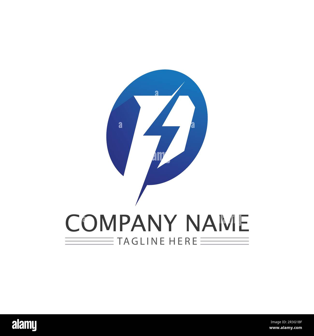 the power vector, flash ogo and thunderbolt and icon electricity ...