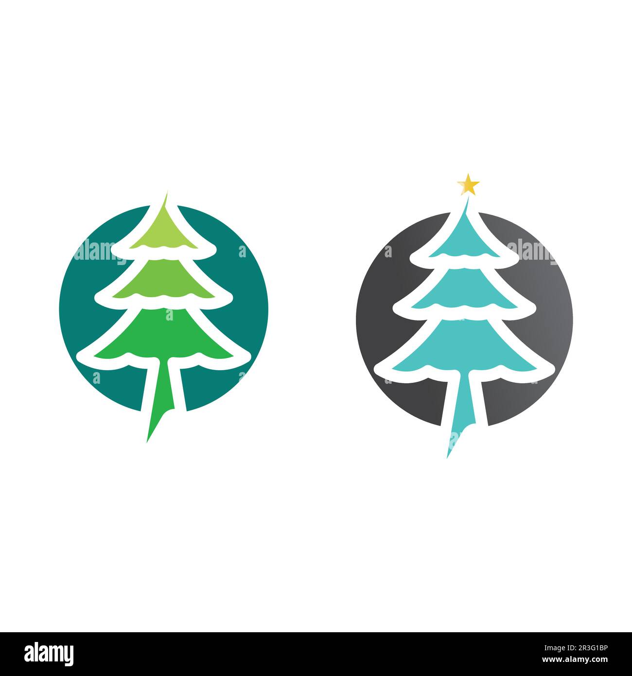 christmas logo and symbol illustration image icon vector design and ...