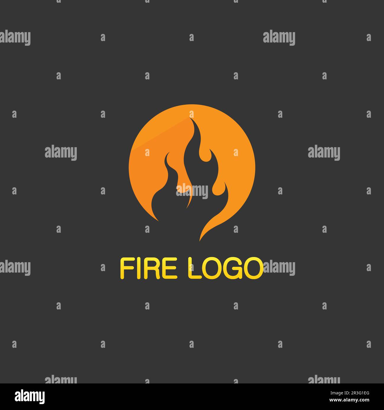 fire logo and icon, hot flaming element Vector flame illustration ...