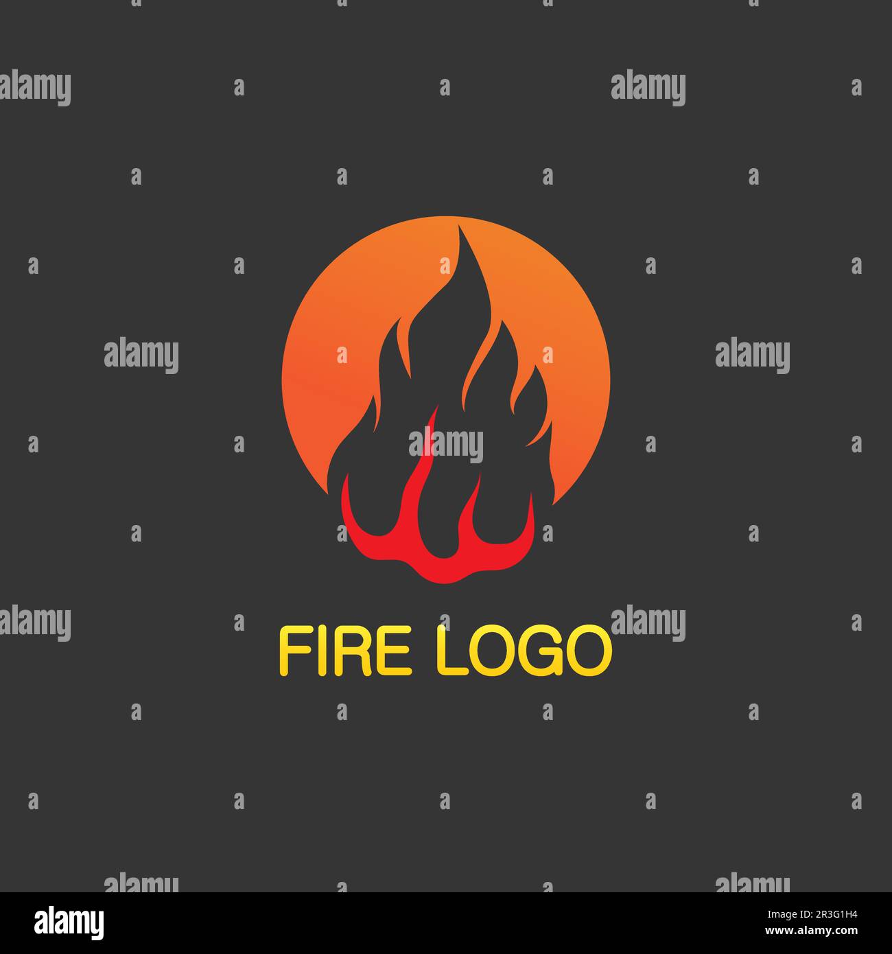 fire logo and icon, hot flaming element Vector flame illustration ...