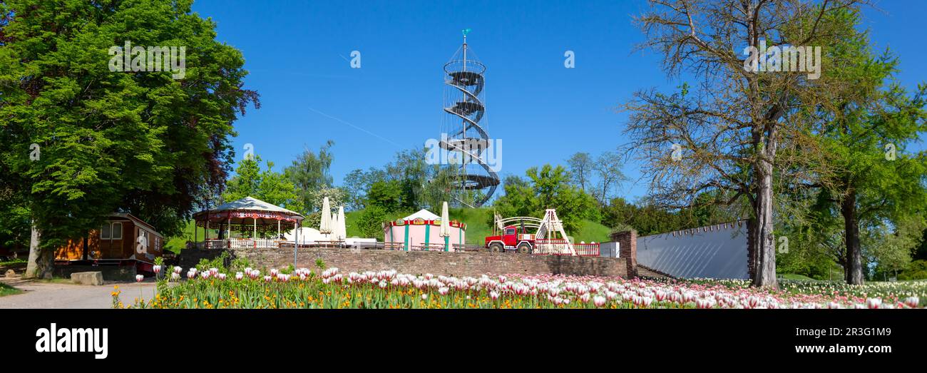 Killesberg Tower Tower in Killesberg Park Panorama in Stuttgart ...