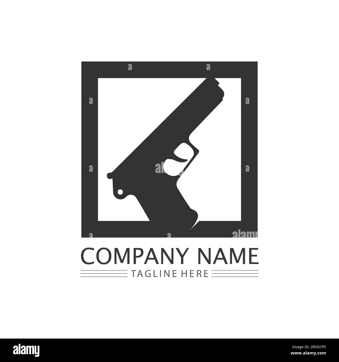 Gun logo and Army soldier sniper shot vector Design Illustration ...