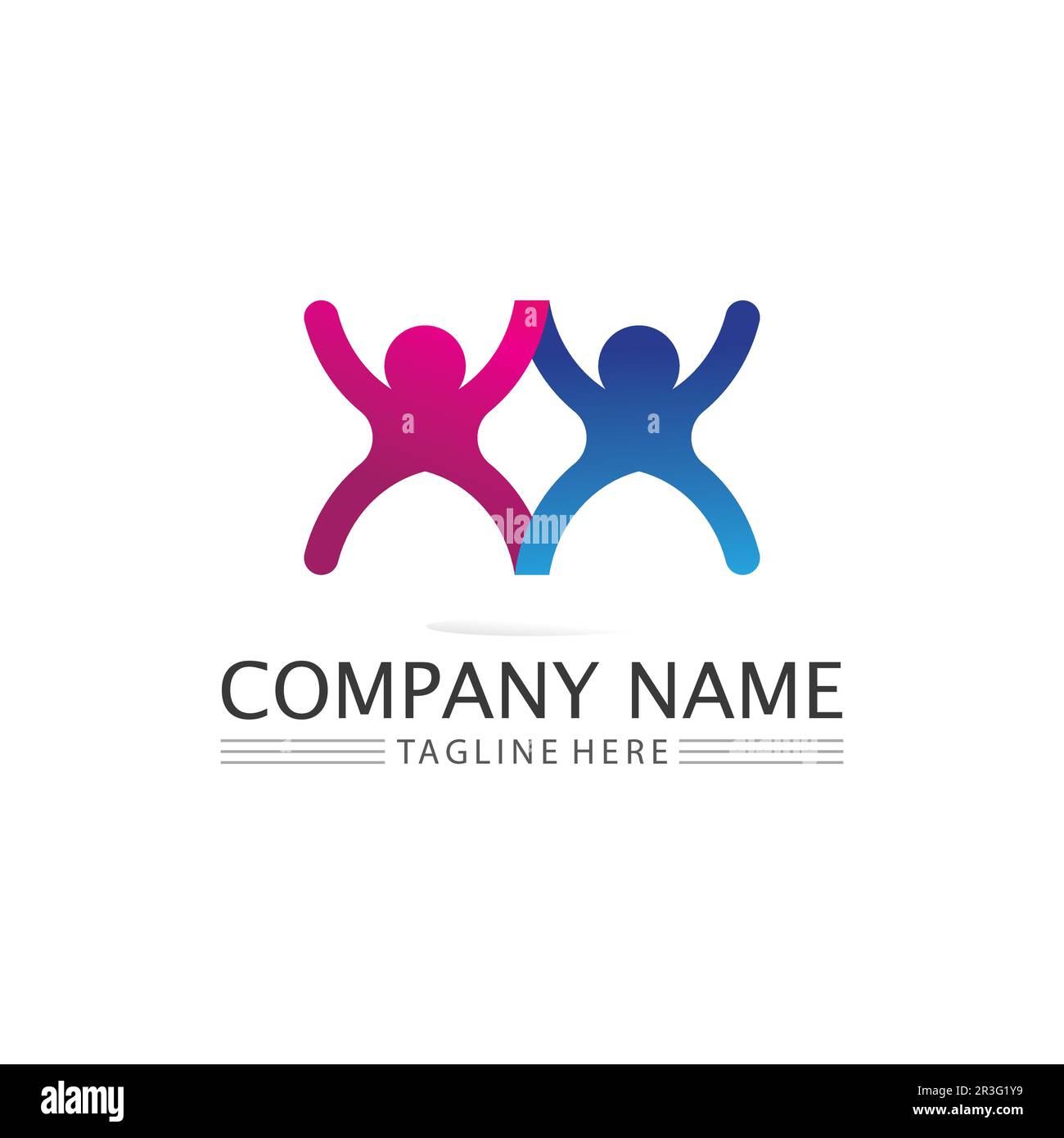 succes logo team work brand and business logo, vector community, unity ...