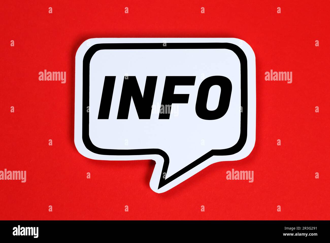 Info information help information support in speech bubble ...