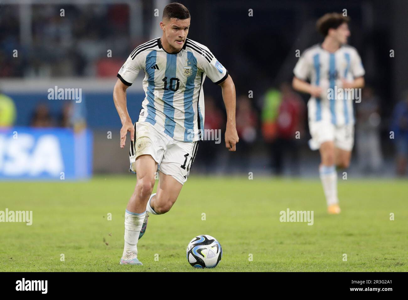 Argentina's Valentin Carboni runs with the ball during a FIFA U-20 ...