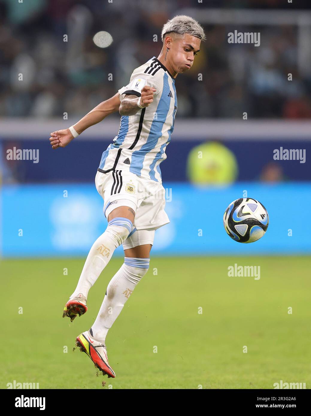 Argentina's Juan Carlos Gauto tries control the ball during a FIFA U-20 ...