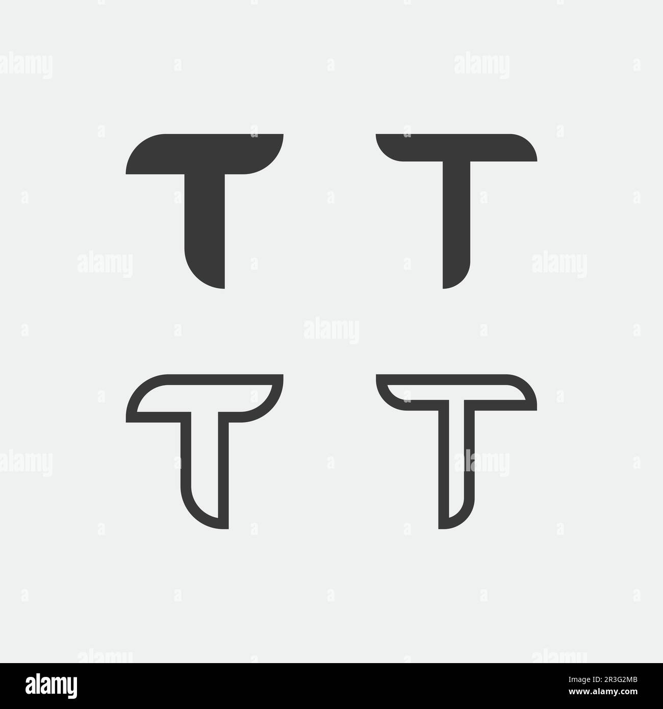 T letter, T logo vector font alphabet design and icon T Stock Vector ...
