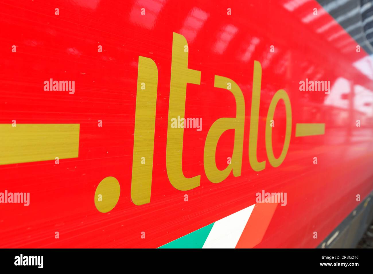 Italo logo on Nuovo Trasporto Viaggiatori NTV high speed train at ...