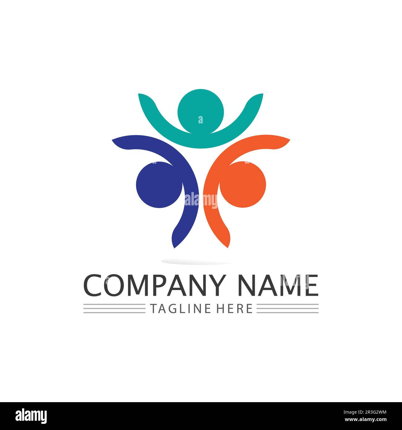 succes logo team work brand and business logo, vector community, unity ...